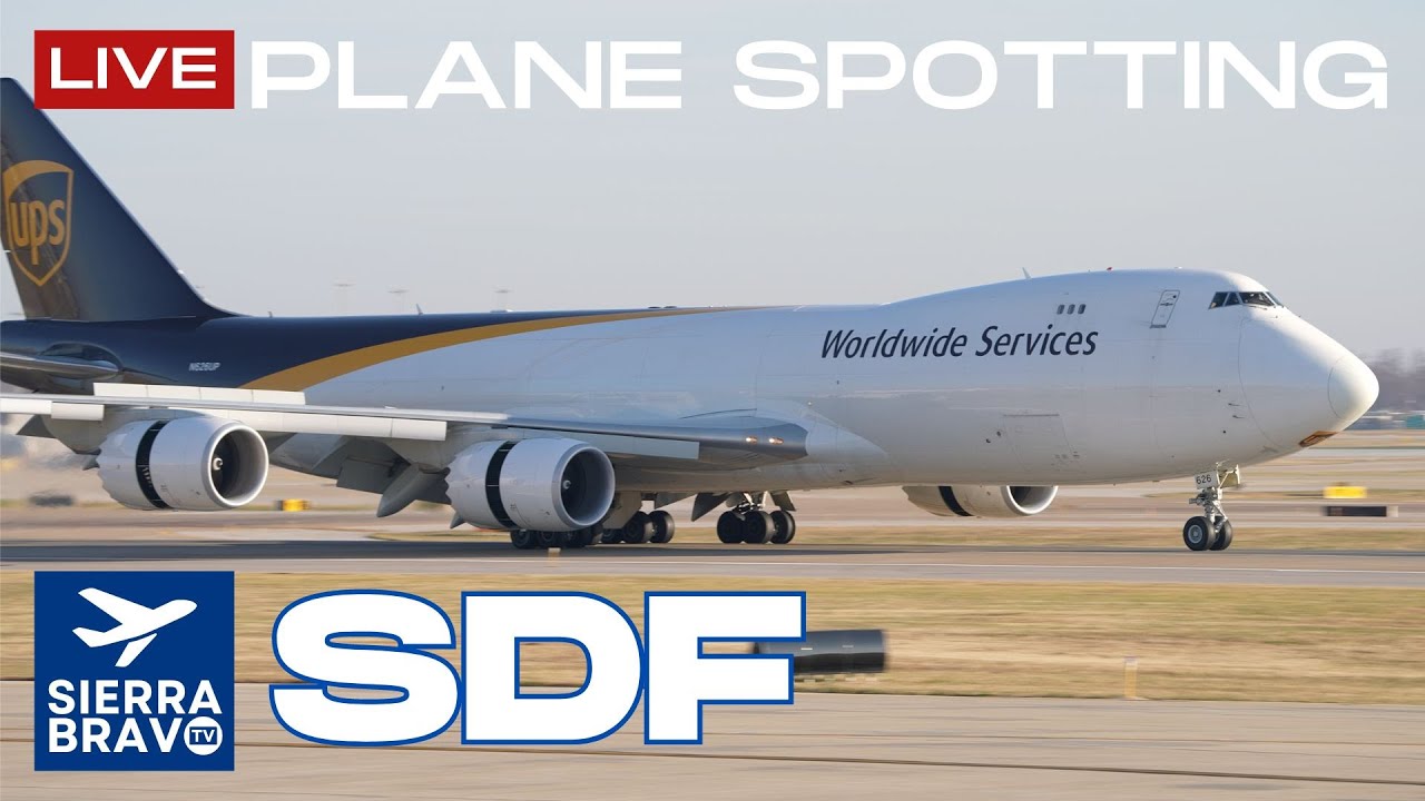 🔴 LIVE Plane Spotting at SDF - UPS HEAVY FREIGHTER Action - 1400 UTC ️ ...