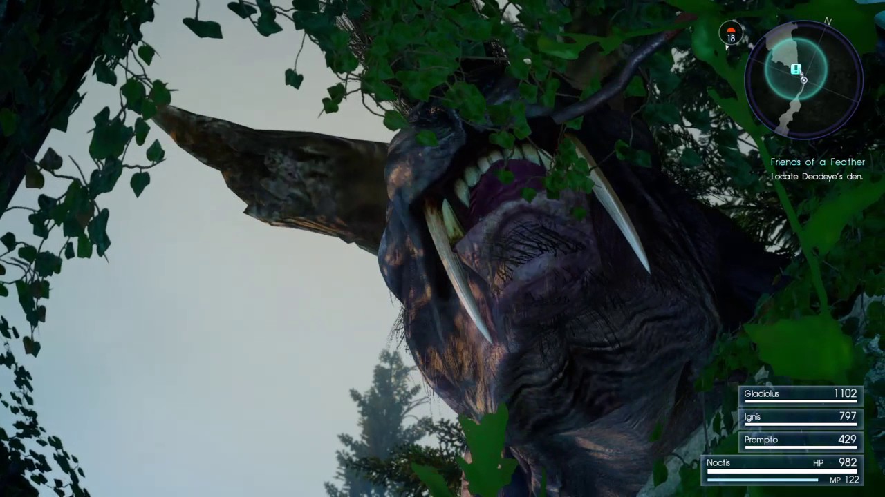 FINAL FANTASY XV 15 : FRIENDS OF A FEATHER (BEHEMOTH DEADEYE) BOUNTY ...