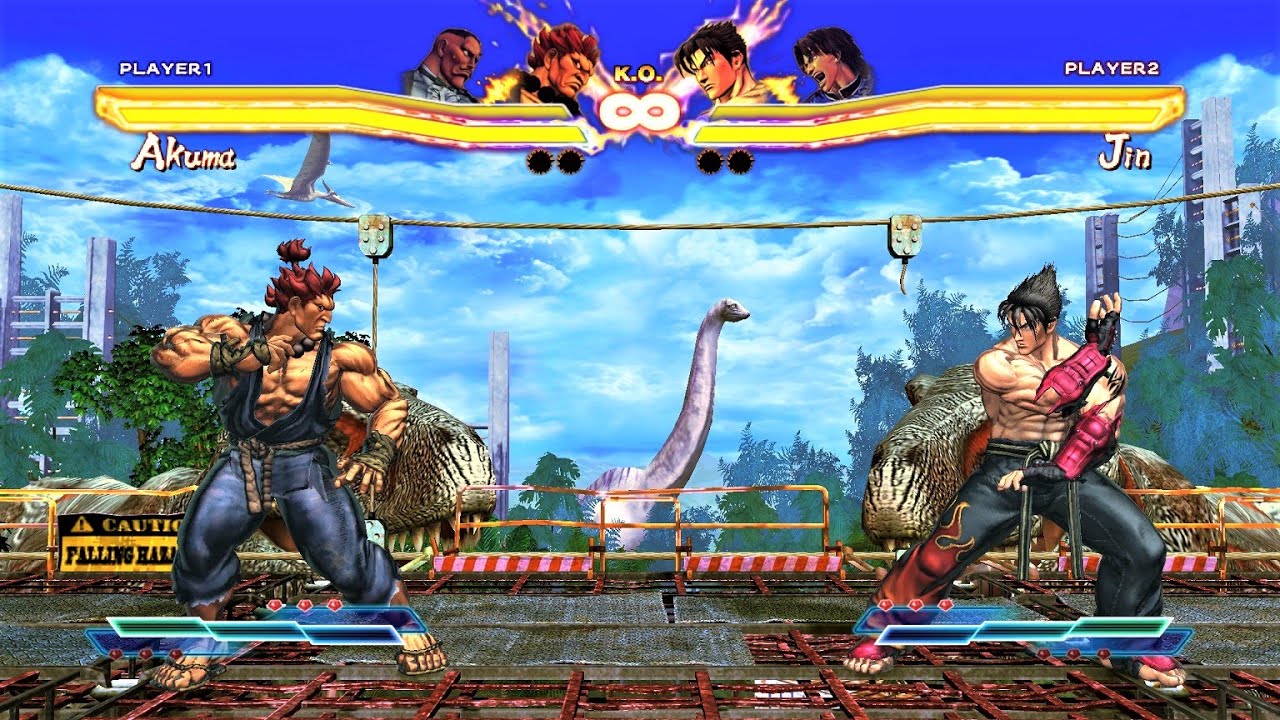 Akuma & Dudley vs Jin & Lei (Hardest AI) - Street Fighter X Tekken ...