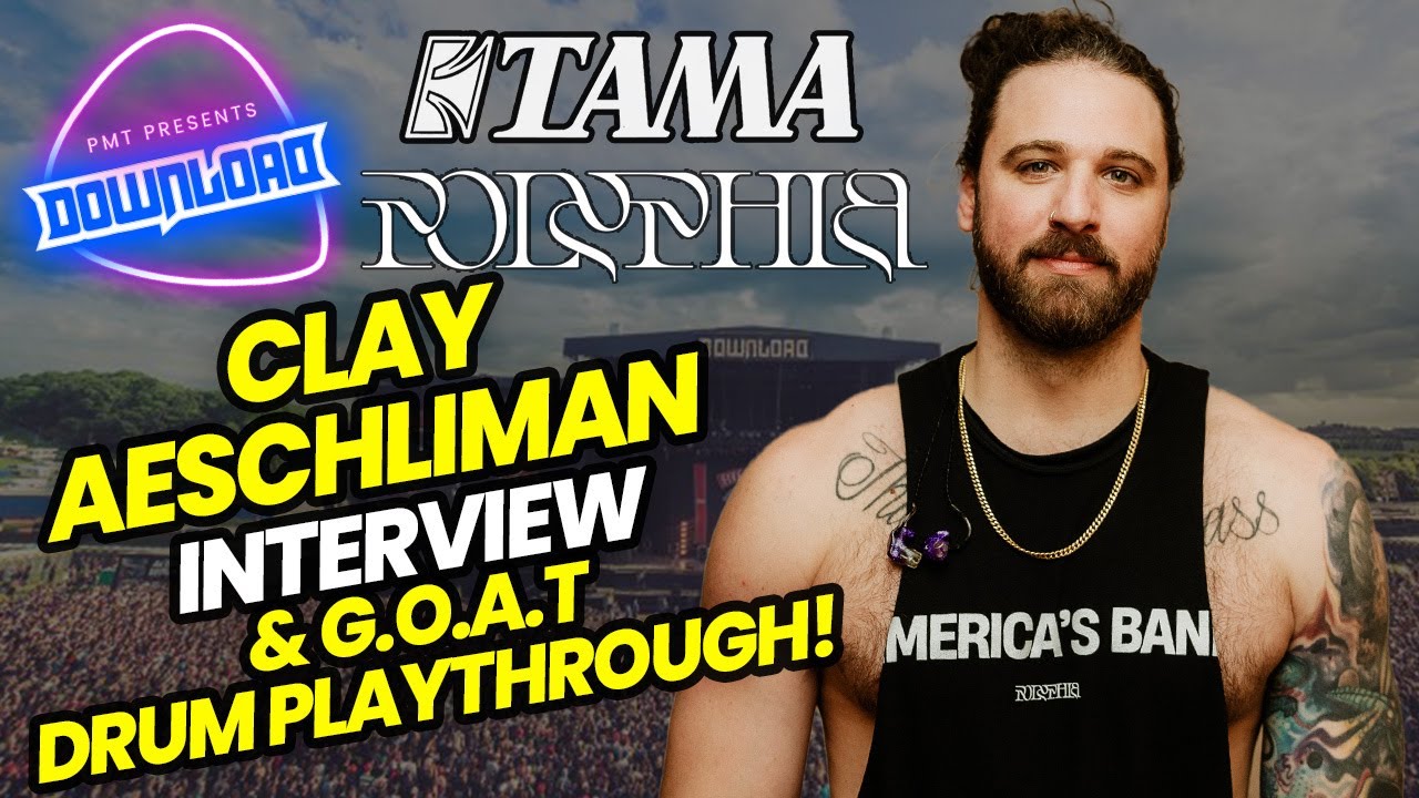 POLYPHIA's Clay Aeschliman Interview At Download 2024 - New TAMA Kit ...