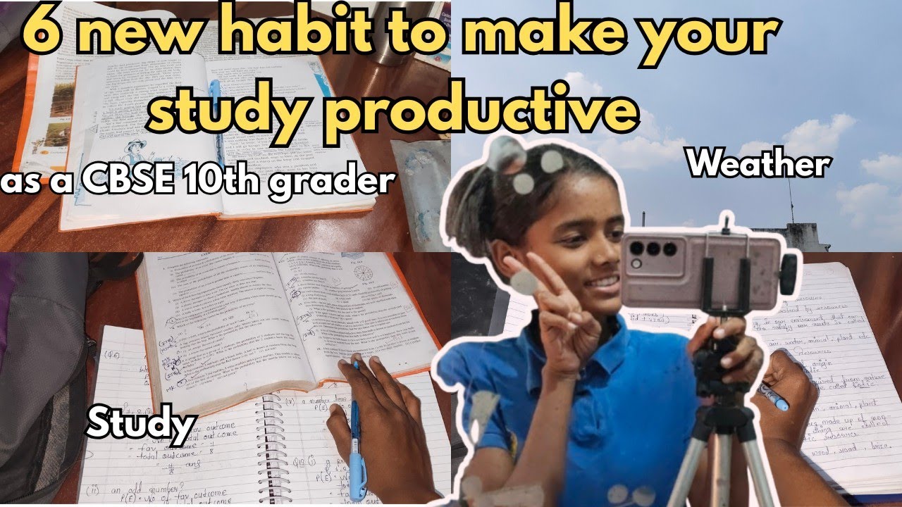 6 New Habits to make your study productive | As a CBSE 10th grader 🎀📚🕐 ...