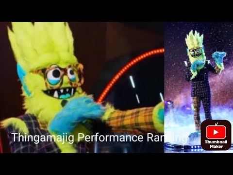 The Masked Singer Thingamajig Performance Ranking - YouTube