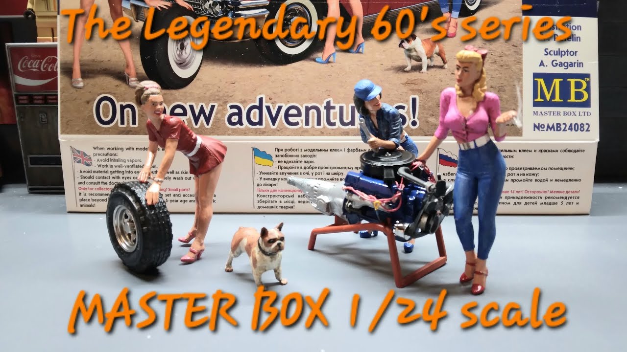 master box 1/24 scale the legendary 60's series kit MB24082 - YouTube