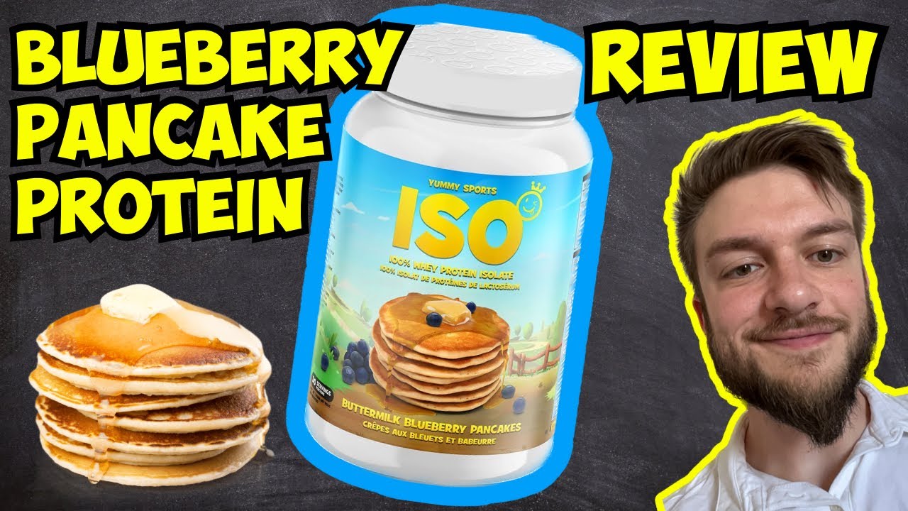 Yummy Sports ISO PROTEIN Buttermilk Blueberry Pancake Review - YouTube