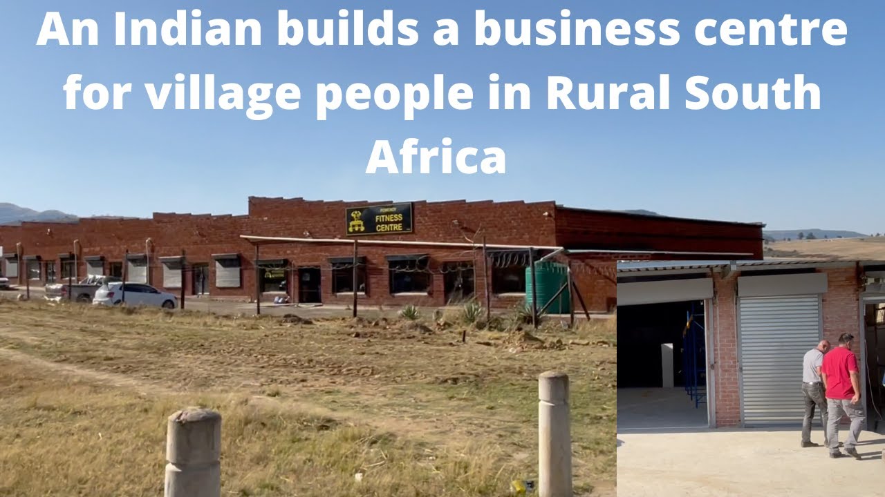 An Indian builds a business centre for village people in rural South ...