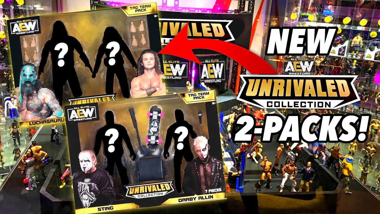 NEW AEW UNRIVALED 2-PACK ACTION FIGURES! NEW WRESTLING LINE! - YouTube