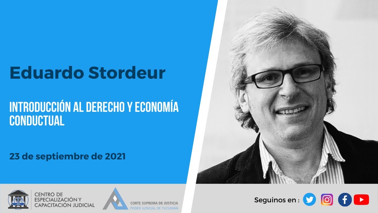 Introducción al derecho y economía conductual - Eduardo Stordeur - YouTube
