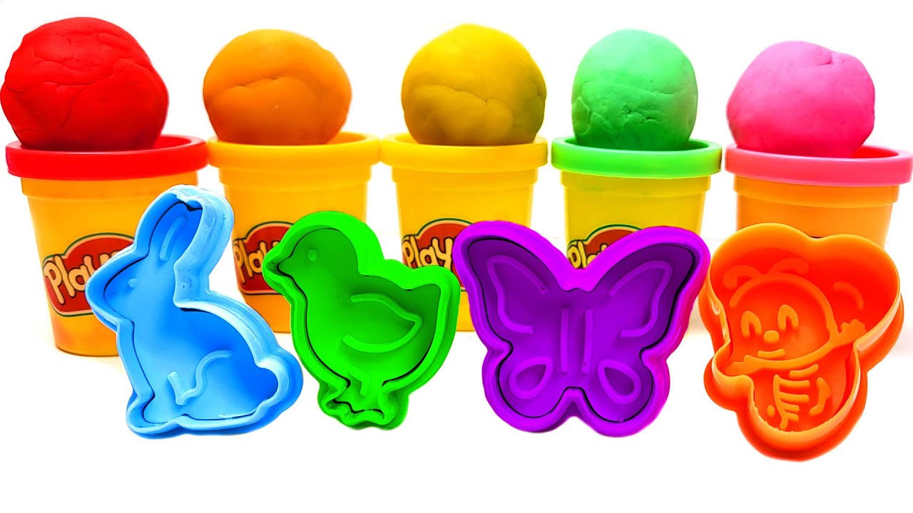 Create Animals with Play Doh|Learn Colors - YouTube