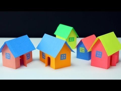 How to make a Paper House- very easy- Paper Craft ! the art company ...