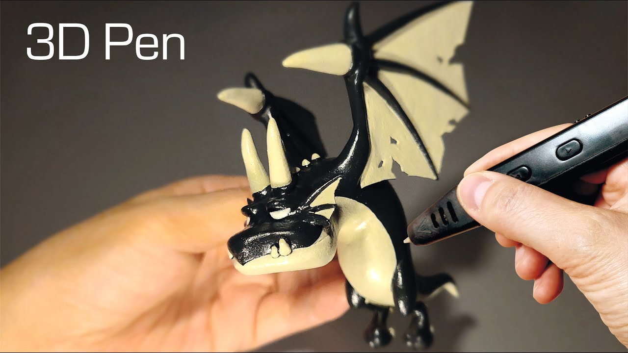 Making MapleStory Dark Wyvern with a 3D Pen. How to make Dark Wyvern ...