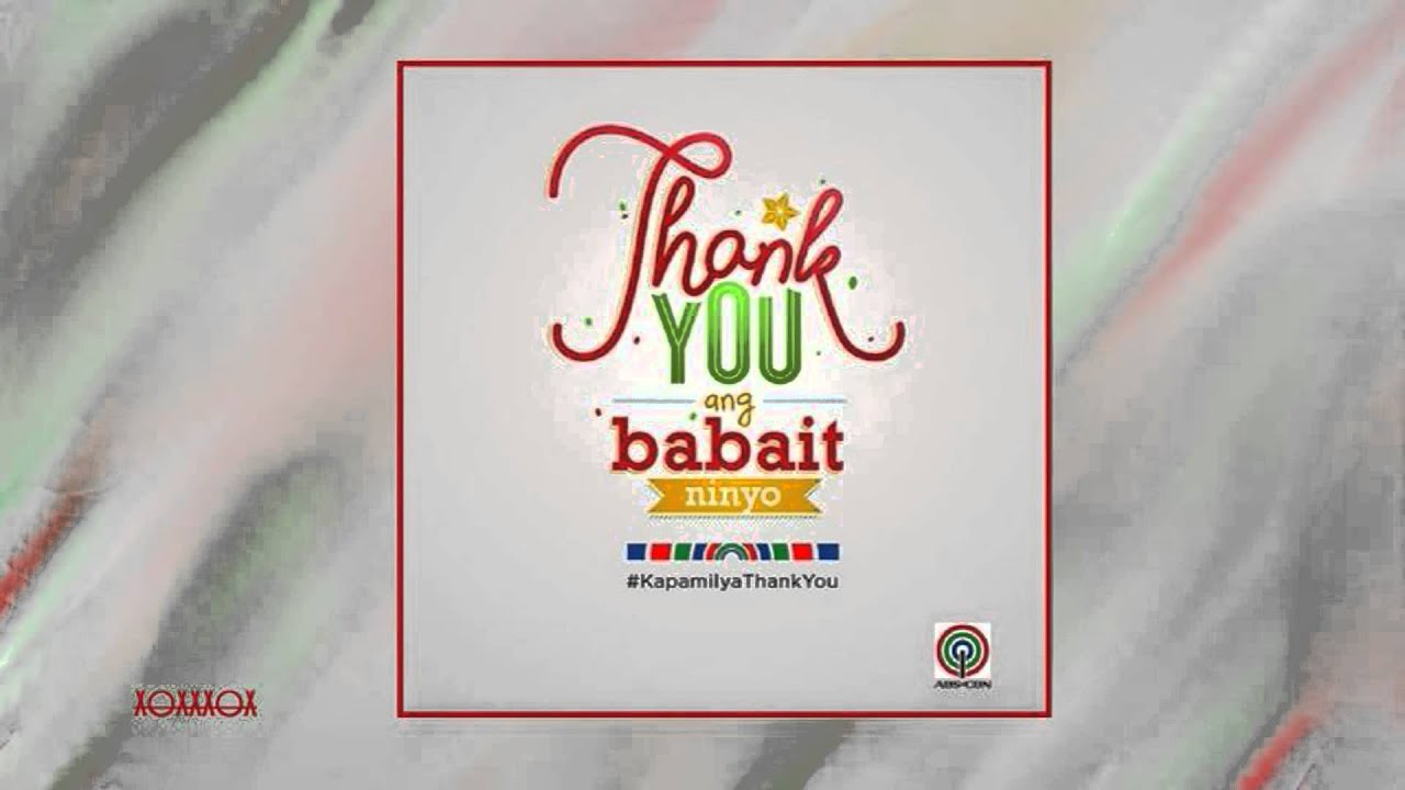 'Thank You, Ang Babait Ninyo' - ABS-CBN Christmas Station ID 2014 - YouTube