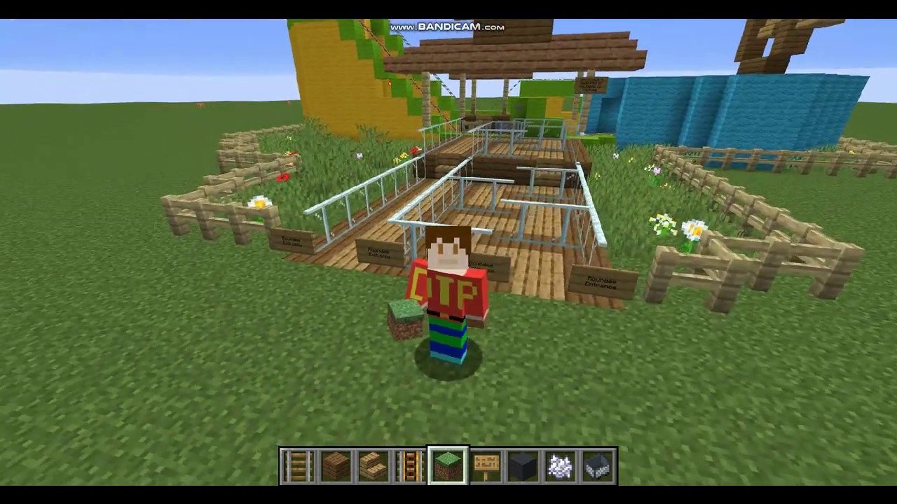 Let's Build a Minecraft Theme Park| Episode 3| PATHS PATHS AND YET MORE ...