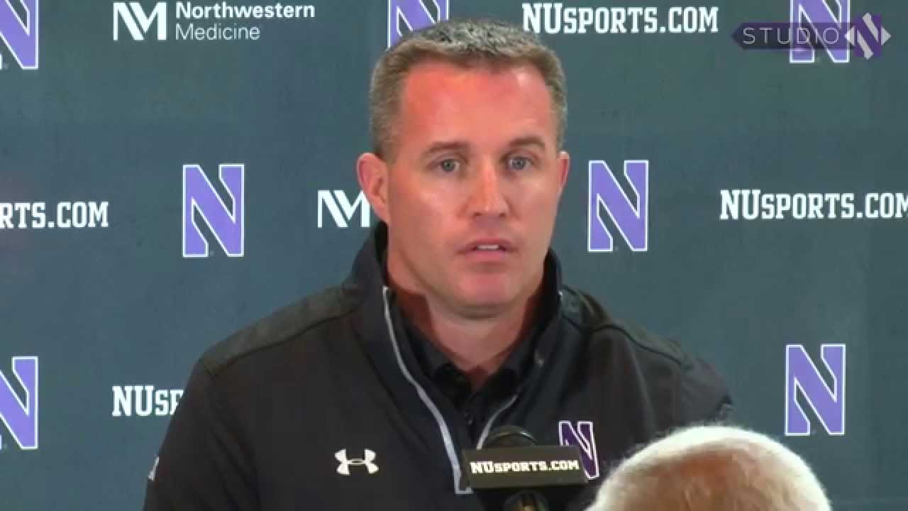 Football - Iowa Monday Press Conference: Pat Fitzgerald (10/12/15 ...