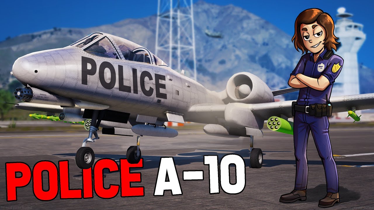 Pulling Over Players With a Police A-10 In GTA RP - YouTube