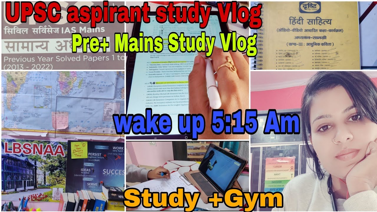 Upsc Aspirant | I Woke Up 5:15 Am | Study Vlog 📚📚 | Upsc 2023 | Civil ...