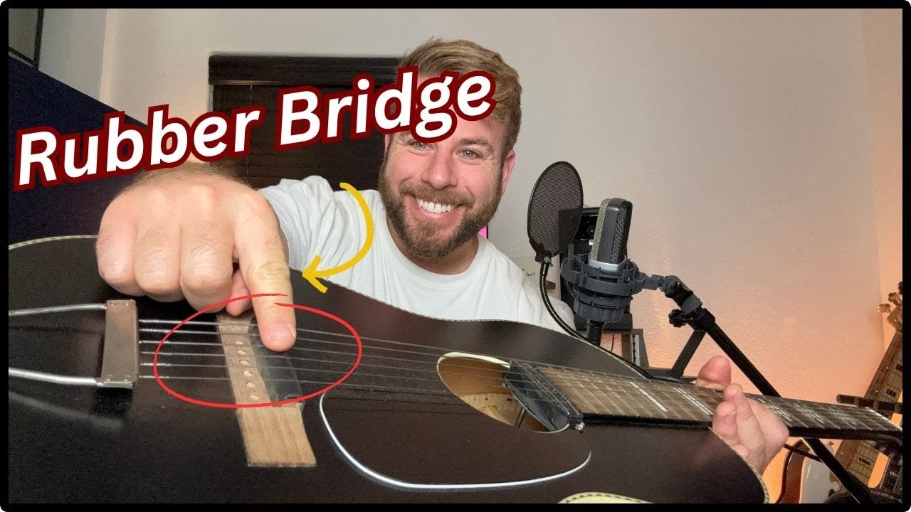 what does a rubber bridge guitar sound like? [Soulful Guitar Lesson ...