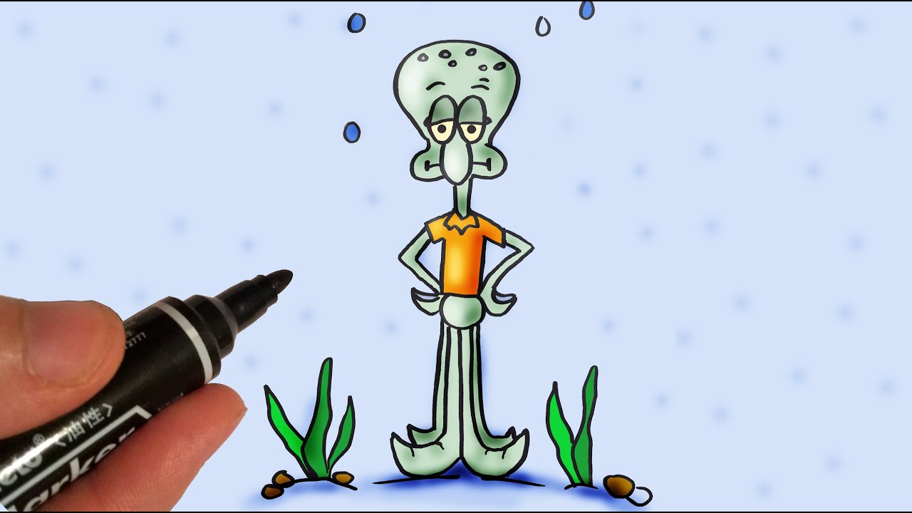 How to Draw Squidward - YouTube