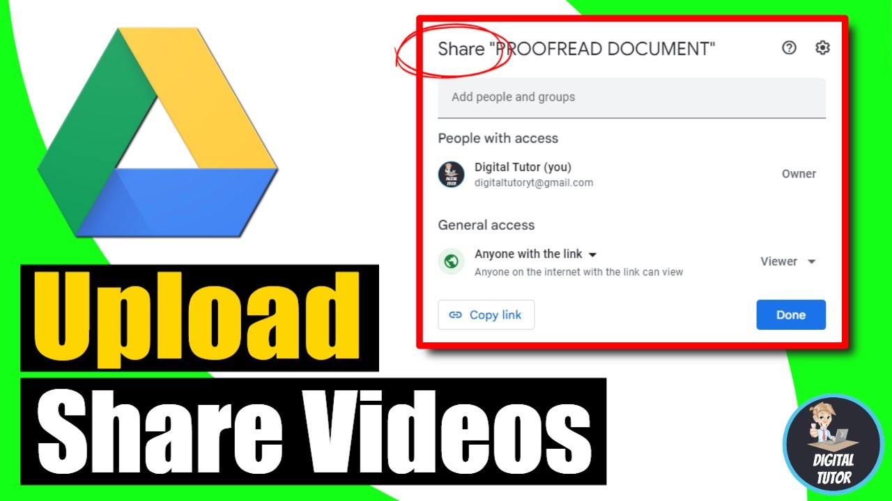 How To Upload Videos To Google Drive And Share Them YouTube How To Upload Videos To Google Drive And Share Them YouTube