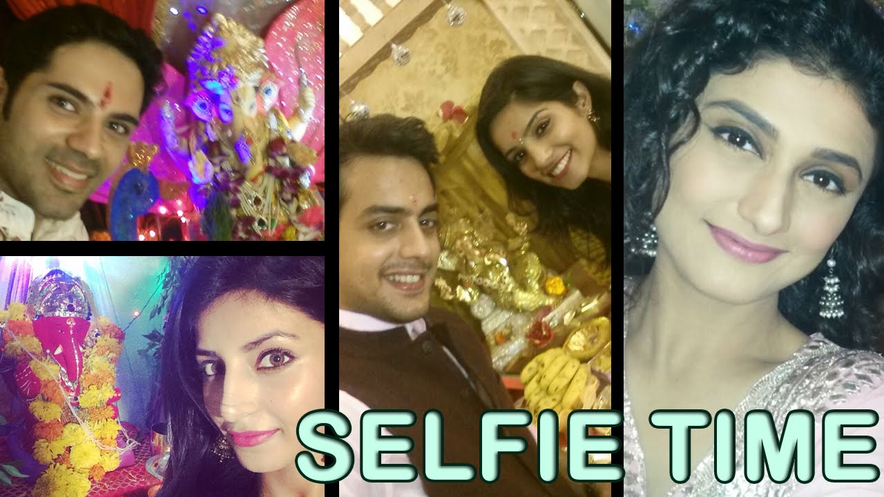 Selfie with Ganpati Bappa featuring Gaurav, Ragini, Ankit and Harshita ...