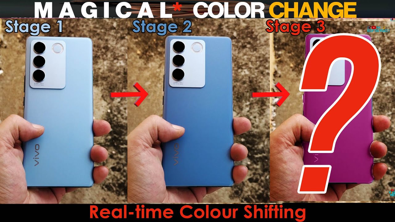 Vivo V27|Pro Realtime Color Change in 3 Stages! How does the MAGIC ...