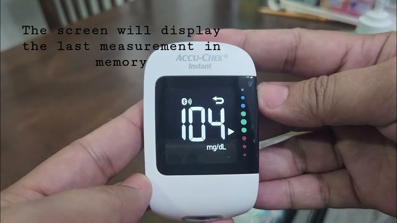 How to use Accu-chek Instant Glucometer - YouTube