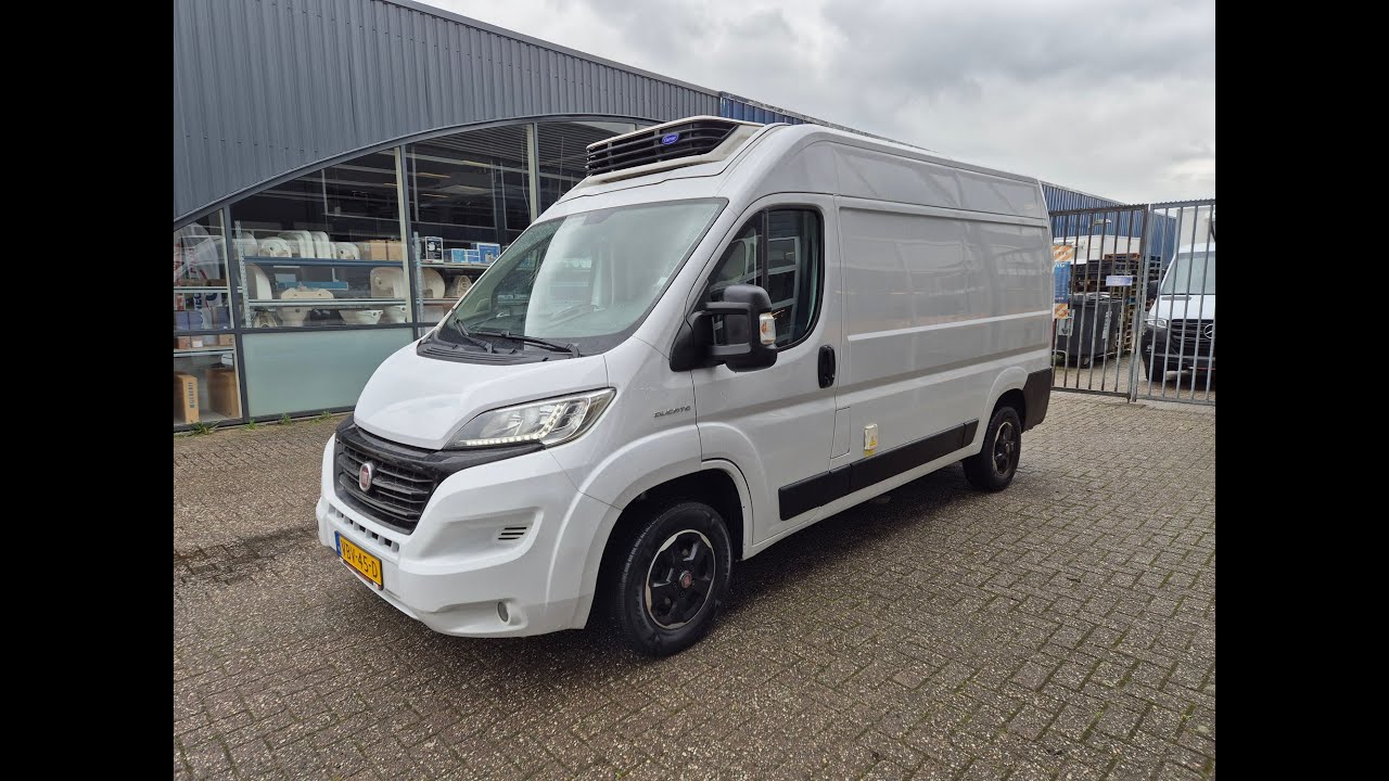 Fiat Ducato 2.3D Koelwagen/ Carrier Xarios 300/ Standby 230V - YouTube