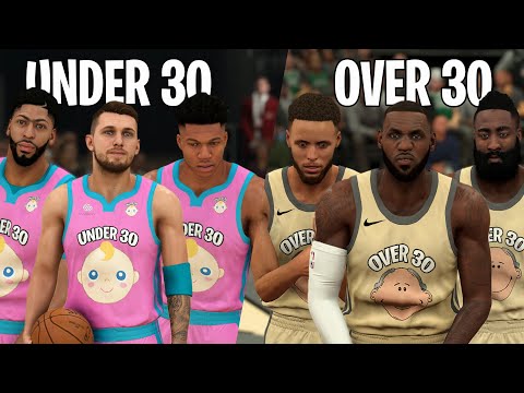 NBA Players Under 30 vs Over 30 Years Old! | NBA 2K20 - YouTube