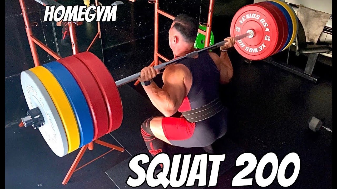 SQUAT 200 HOMEGYM - YouTube