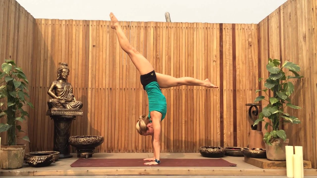 Yoga Handstand Kick Up with Kino in New Delhi - YouTube