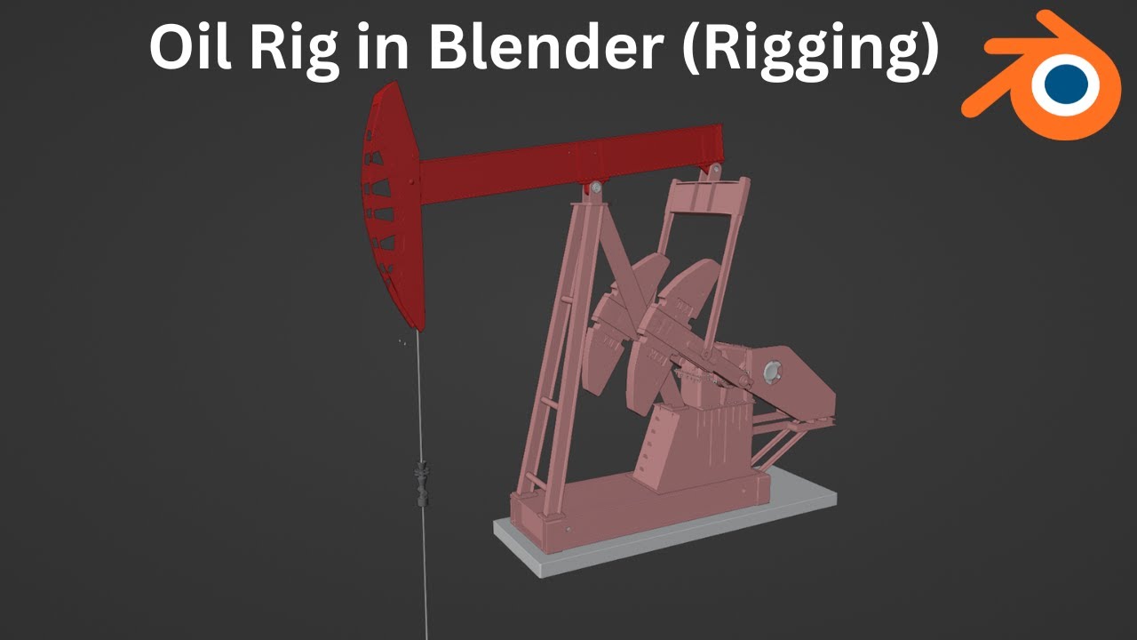 Oil Rig in Blender - YouTube