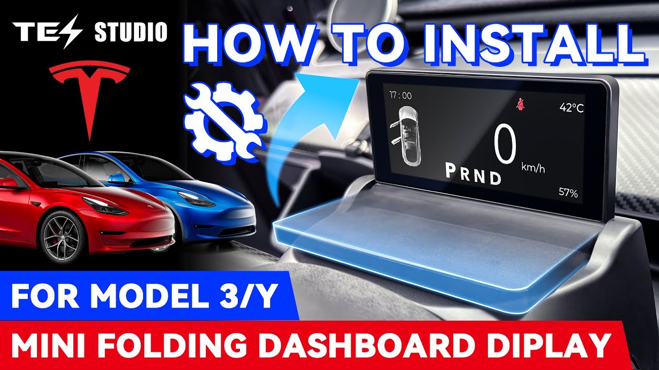 Step-by-Step Installation: Tesstudio Flip-up TES-F39 Display for Model ...