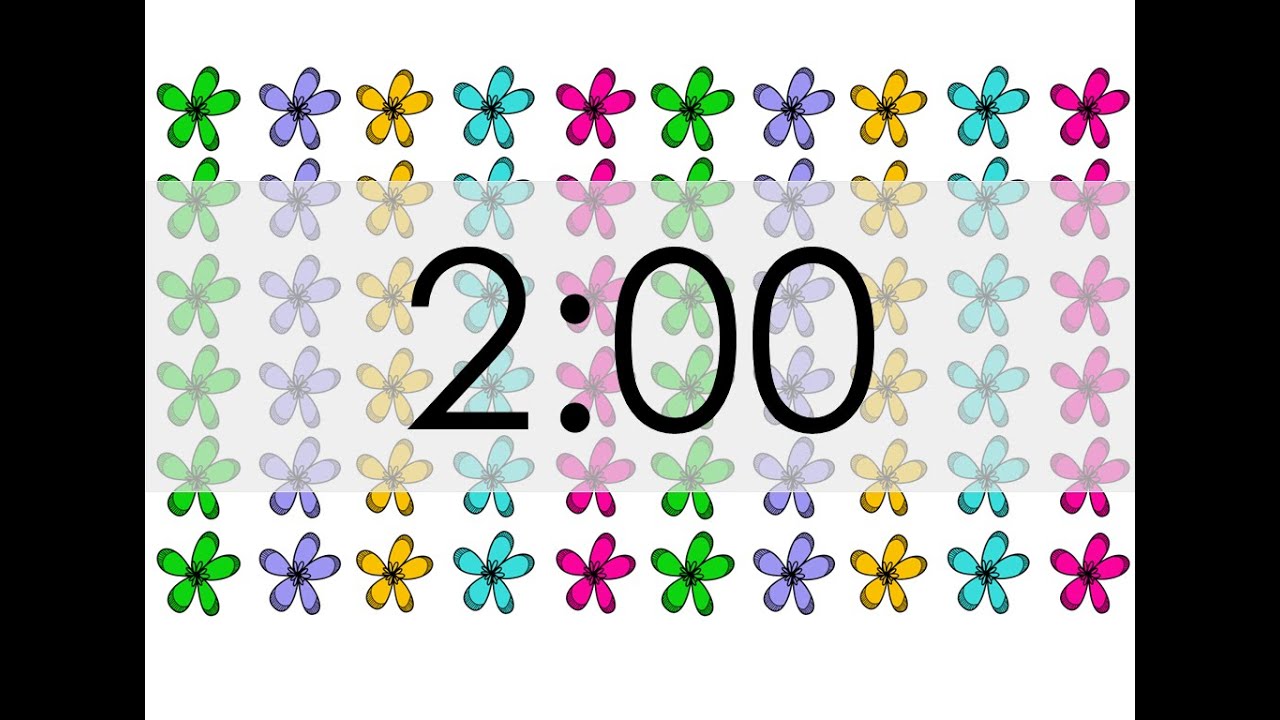 Spring Visual Timer - 2 minutes - YouTube