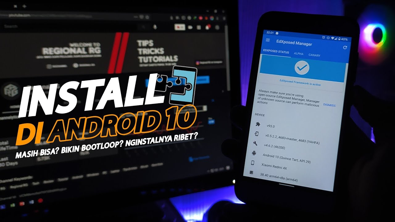 GAK PAKE RIBET! Cara Install Xposed Framework Android 10 - Tutorial Android #23 - YouTube