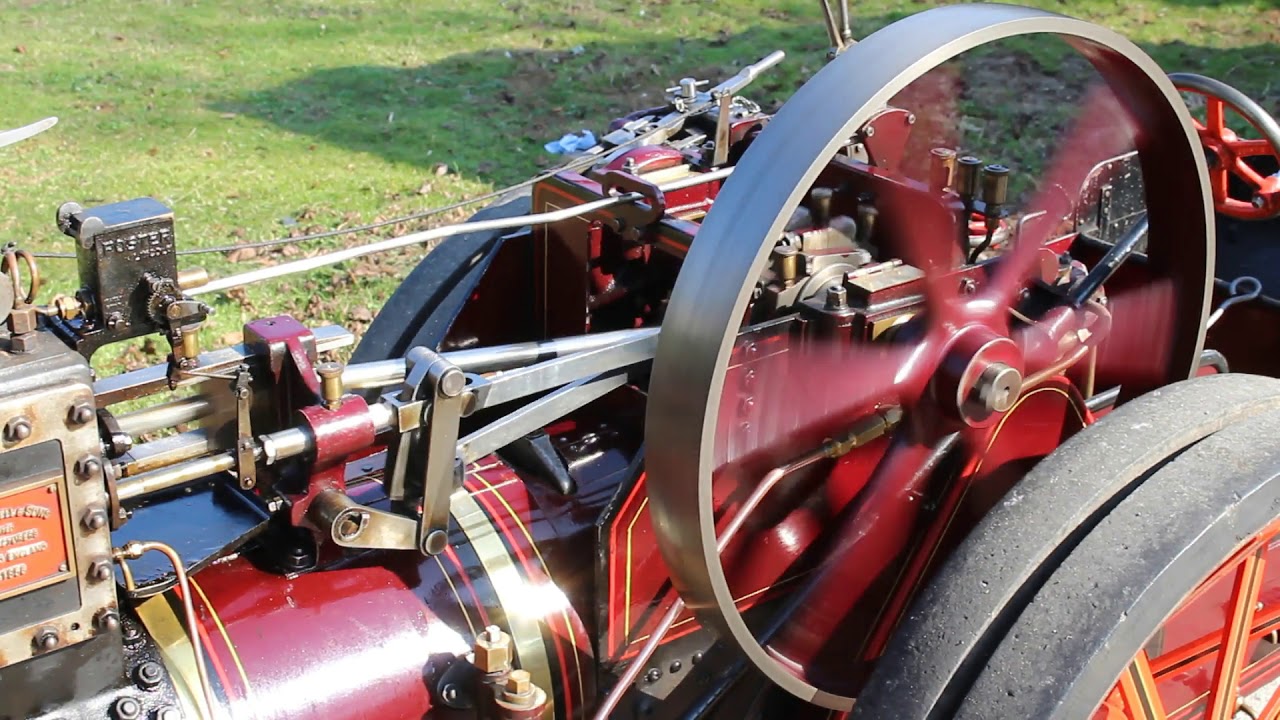 4 inch scale Burrell agricultural engine - YouTube