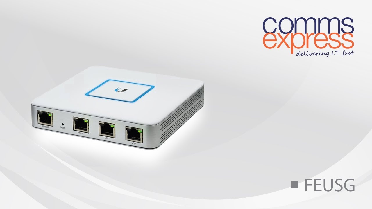 Ubiquiti UniFi USG Security Gateway - YouTube