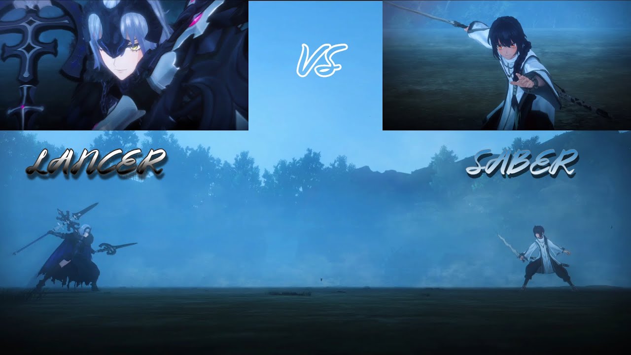 Fated matchup! Saber against Lancer! Fate samurai #8 - YouTube