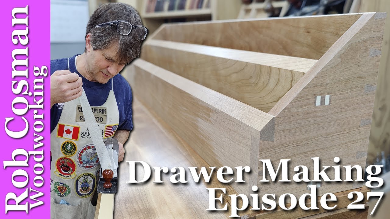 Drawer Making Episode 27; Fitting the Drawer Front to the Opening - YouTube