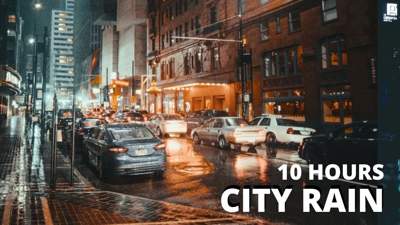 10 Hours of City Rain - YouTube
