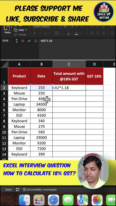 Master GST Calculation in SECONDS with EXCEL - YouTube