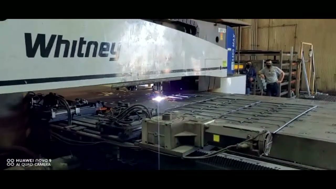 Whitney 4400 Max 100 Ton CNC Turret Punch & Plasma - YouTube