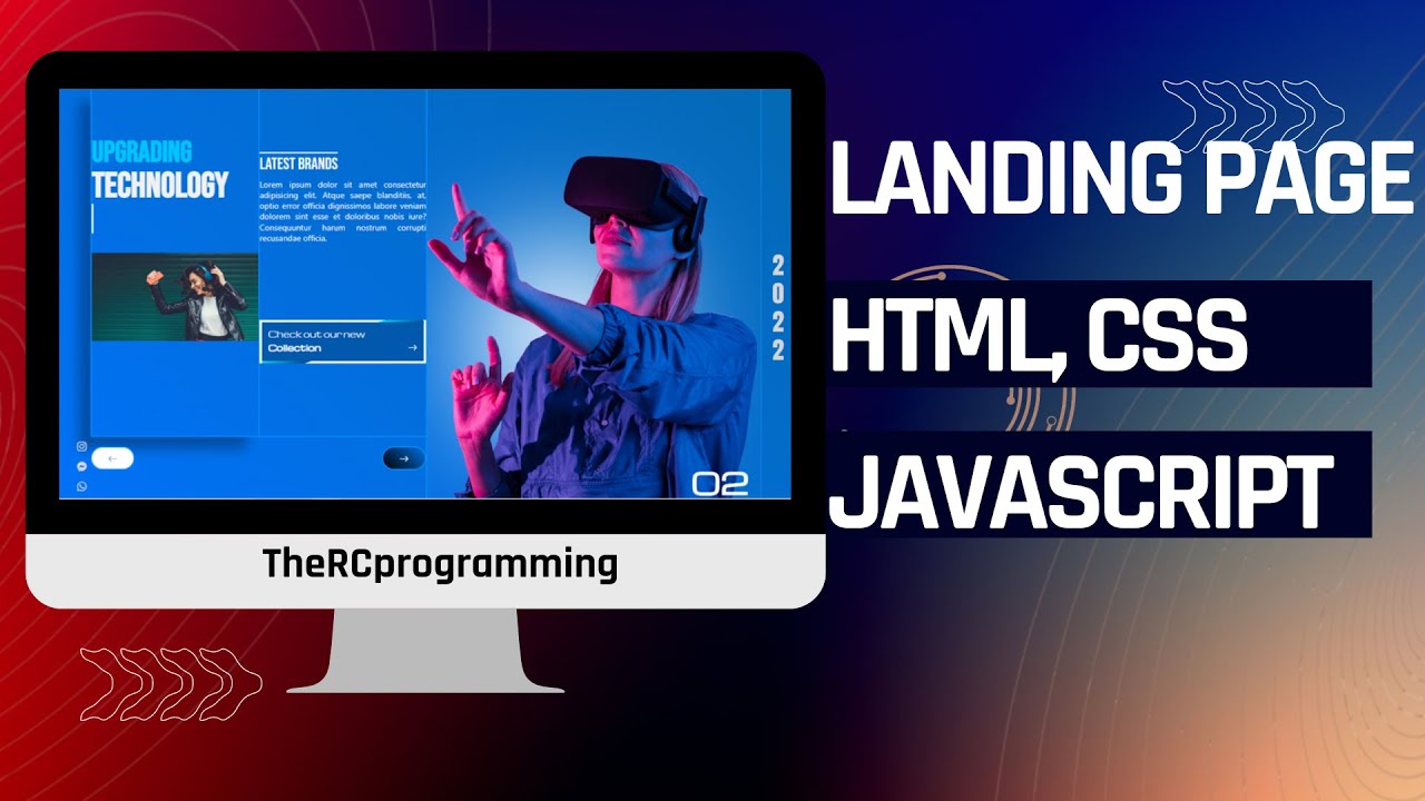Amazing Landing Page Complete Design | Html | Css | Javascript - Youtube