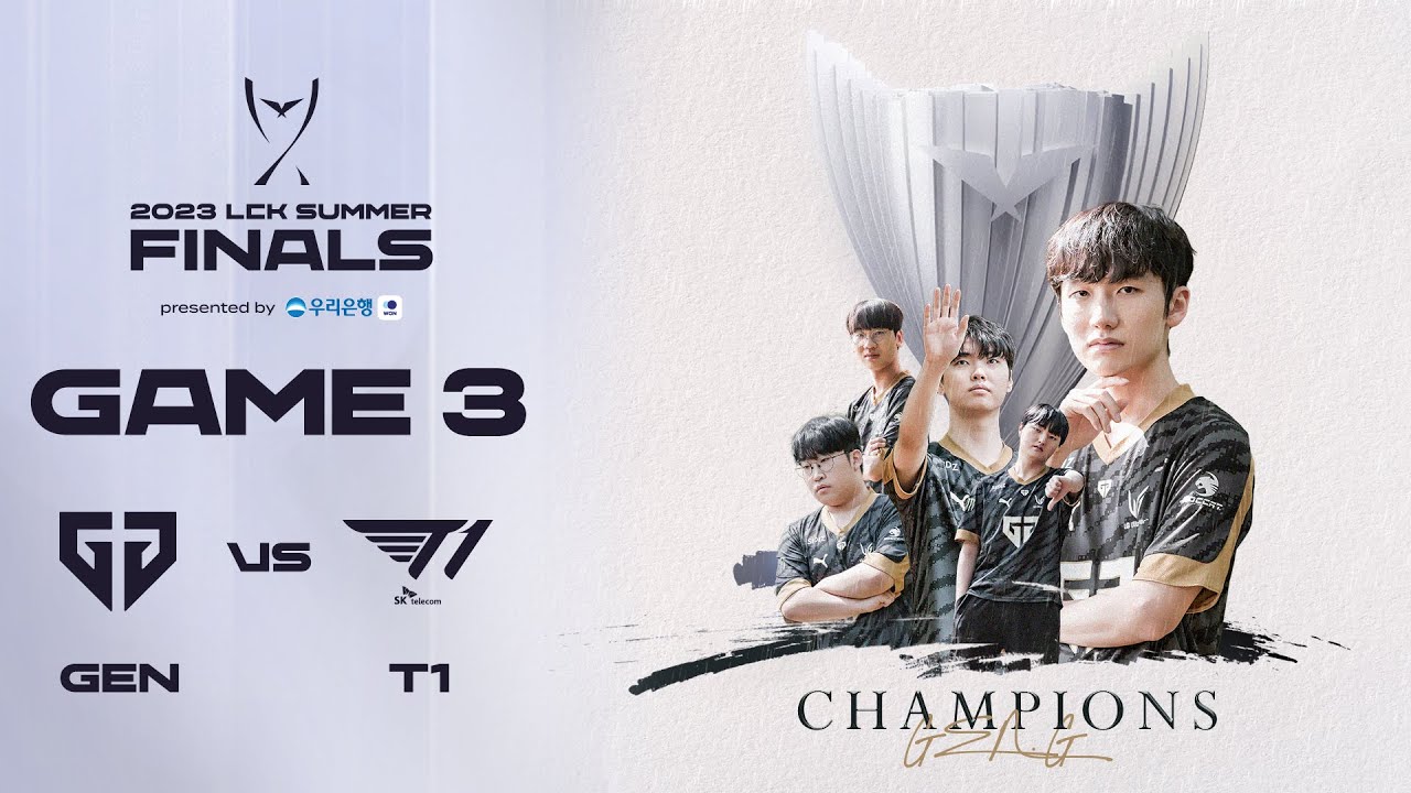 3-PEAT | GEN vs. T1 게임3 하이라이트 | 08.20 | 2023 LCK 서머 스플릿 결승전 - YouTube