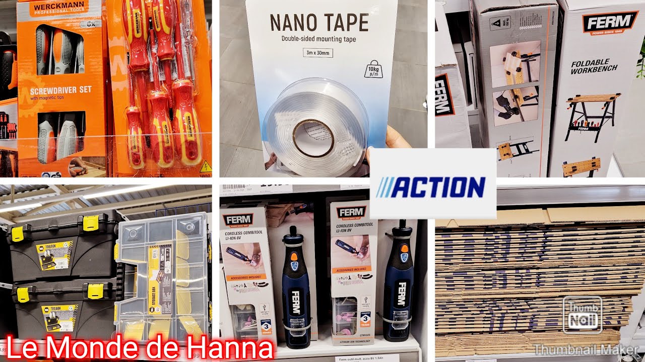 ACTION ARRIVAGE 12-06 BRICOLAGE OUTILS 🔧 TRAVAUX - YouTube