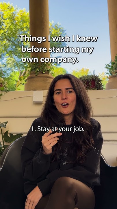 What I Wish I Knew Before Starting a Company - YouTube