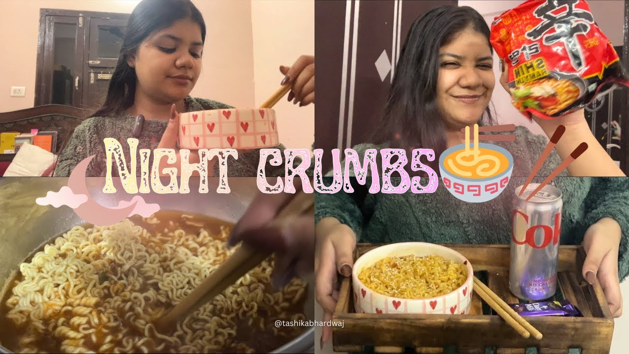 Late night hunger + first time Korean ramen = pure comfort chaos 🍜 ...