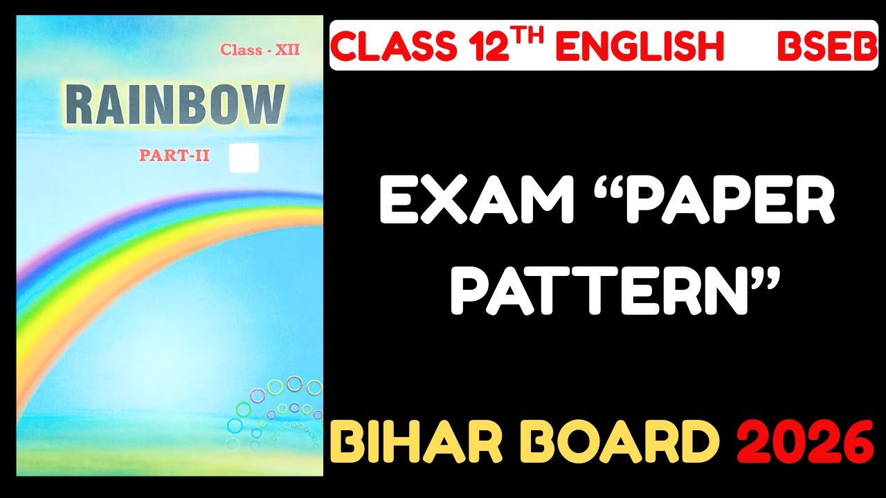 12th English Exam Pattern 2026 |BIHAR BOARD| English Paper Pattern ...