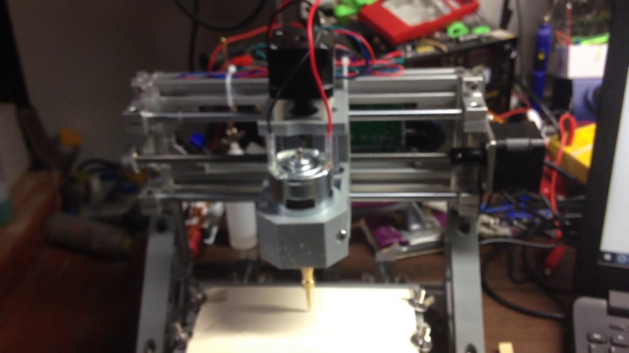 Linksprite cnc engraving bone - YouTube