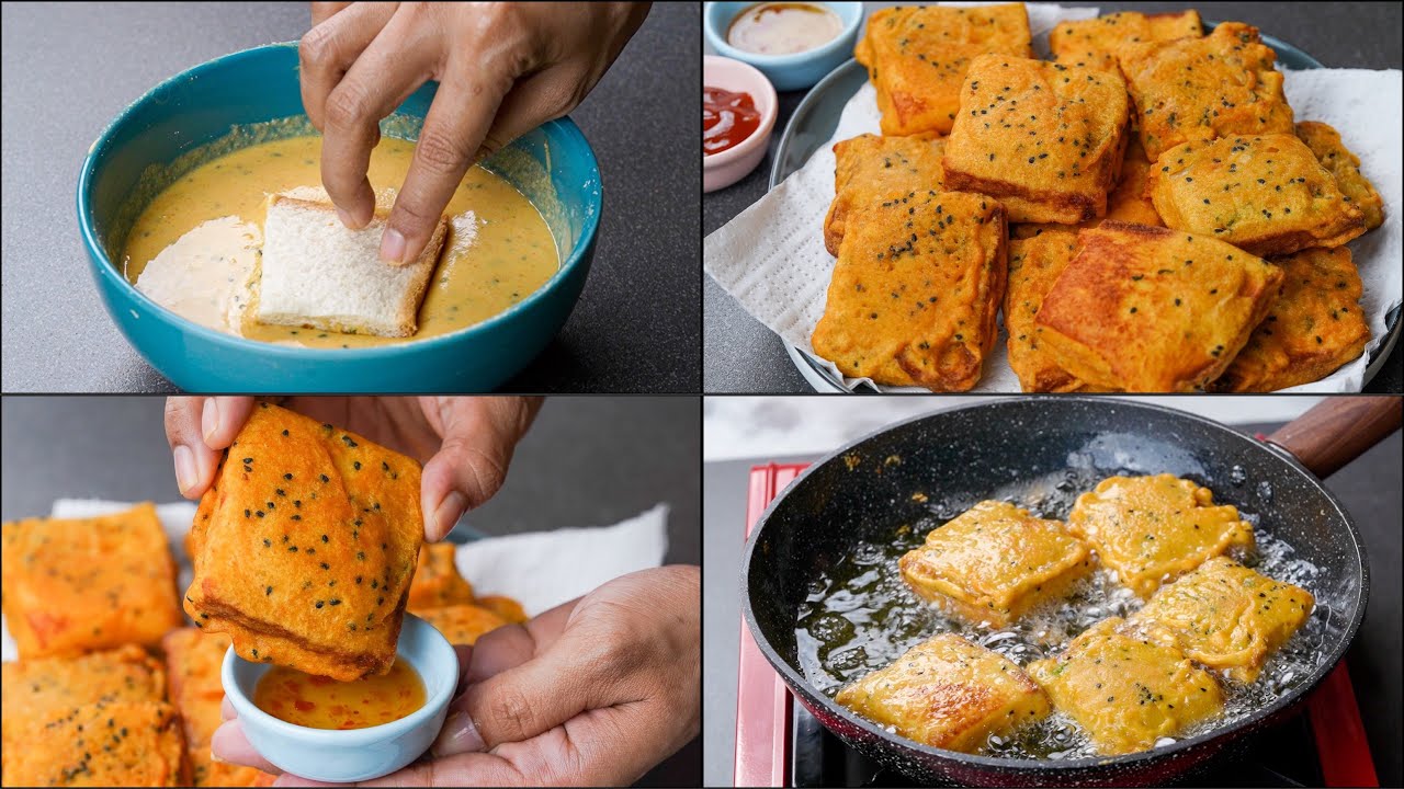 Trending Aloo Besan Toast Recipe | Bread Snacks | Easy Lunch/Tiffin Box ...