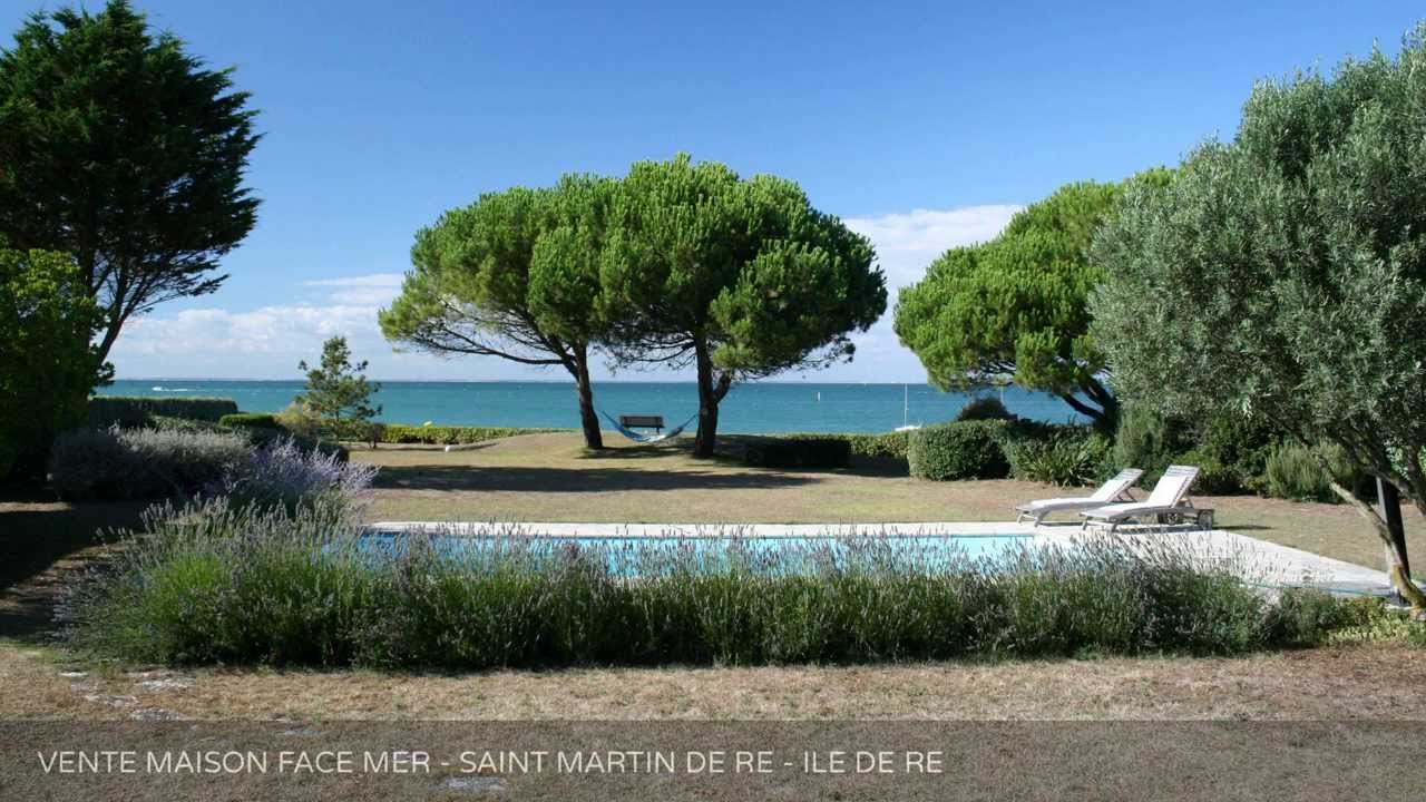 A VENDRE MAISON FACE MER SAINT MARTIN DE RE (17410) - YouTube