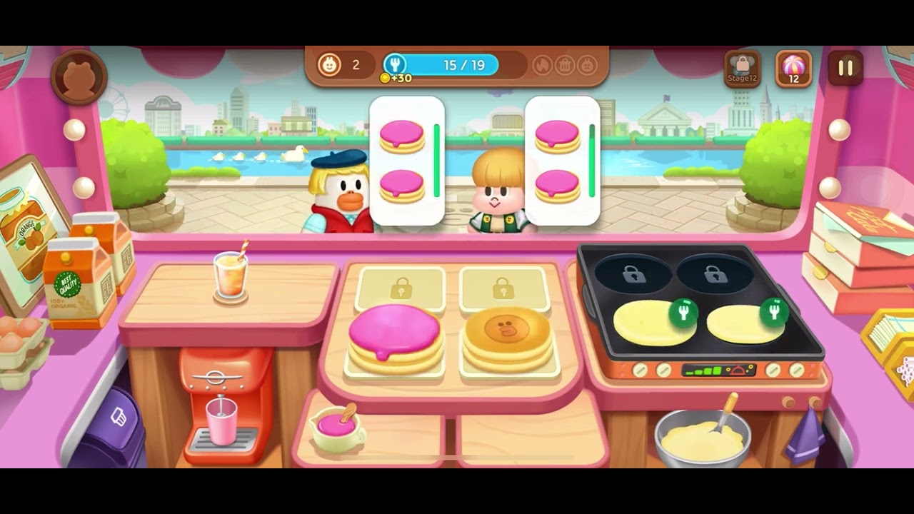 LINE CHEF | Cozy Game | Full Pancake 24 map - YouTube